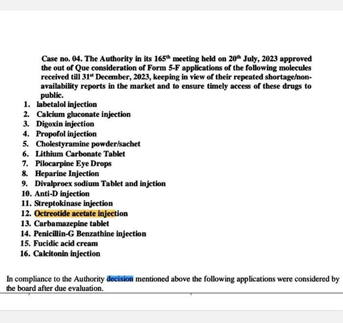Registration of 16 more life-saving drugs completed