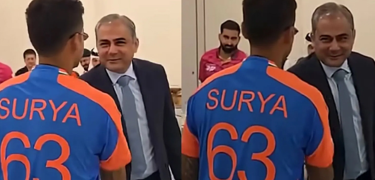 Mohsin Naqvi, Suryakumar Yadav handshake sparks outrage in India