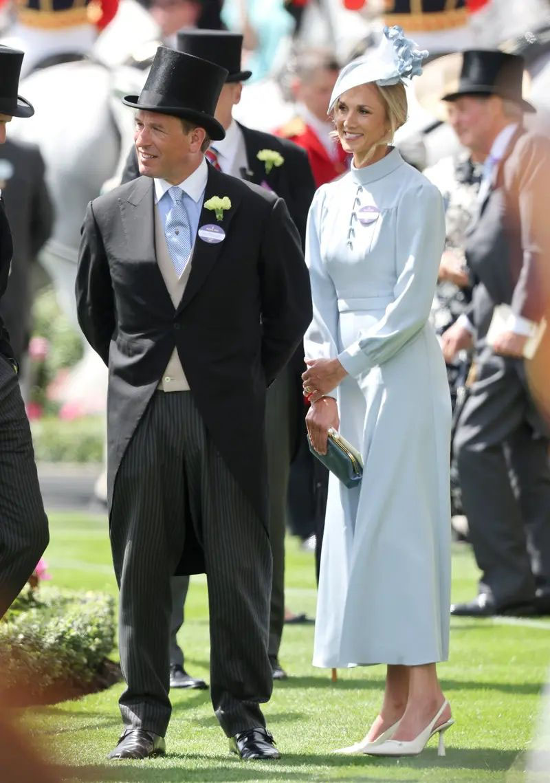 Peter Phillips and newlywed wife Harriet make Royal ascot debut